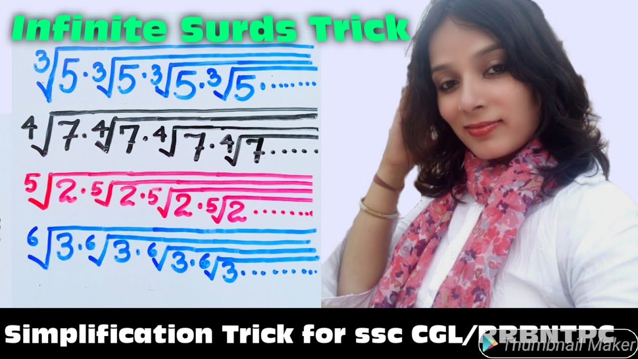 Simplification Trick || Infinite Surds Shortcut Trick for RRB NTPC ...