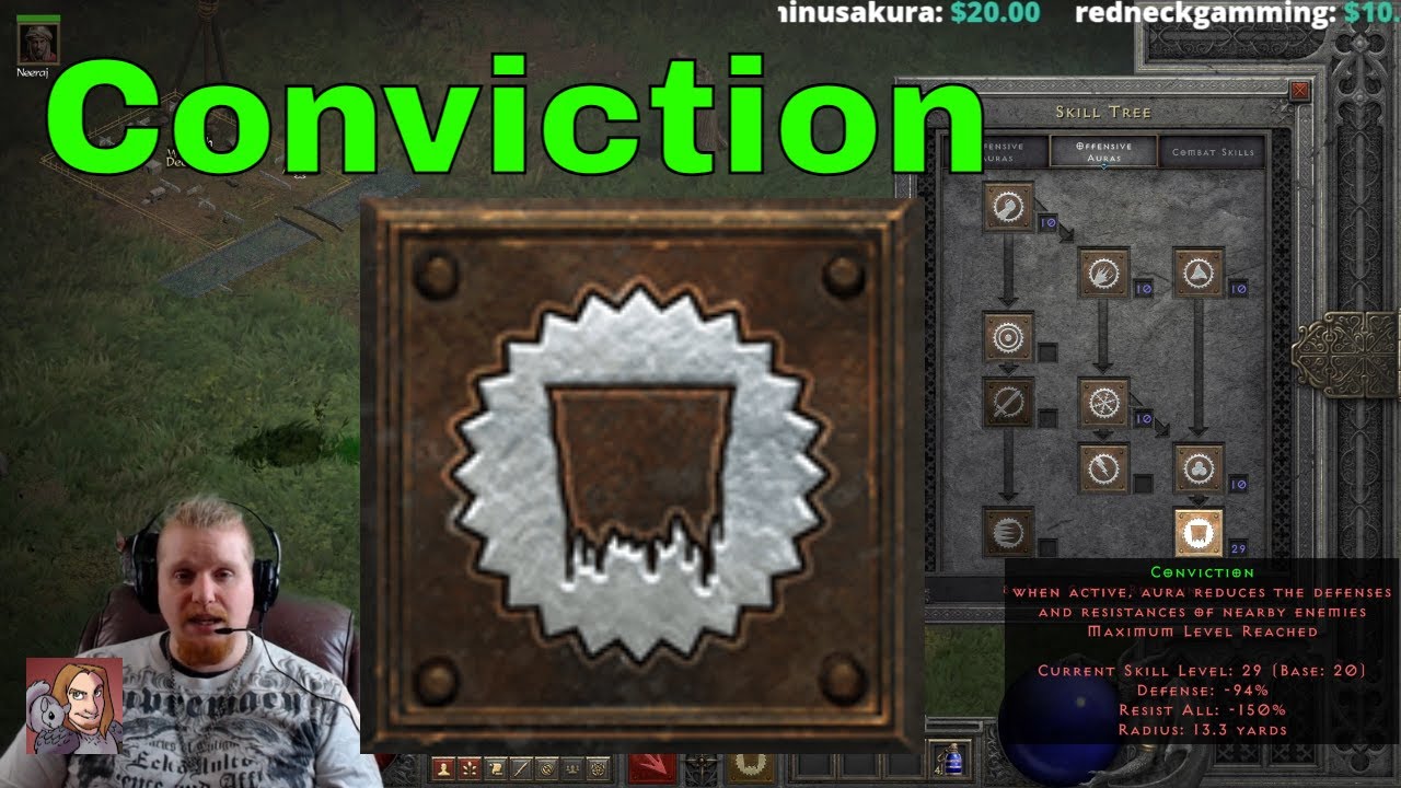 D2R Skills & Abilities - Conviction Aura (Paladin) - YouTube