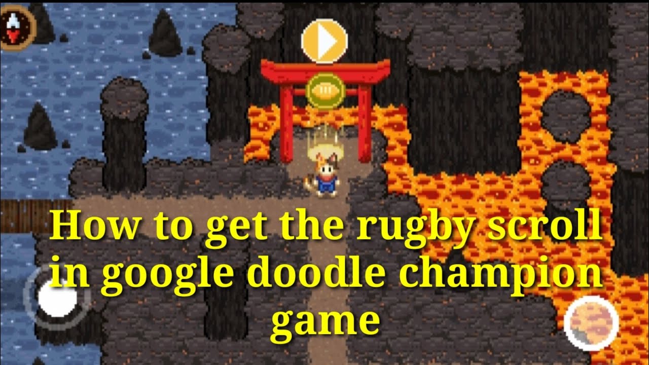 How to get the rugby scroll in google doodle champion game - YouTube