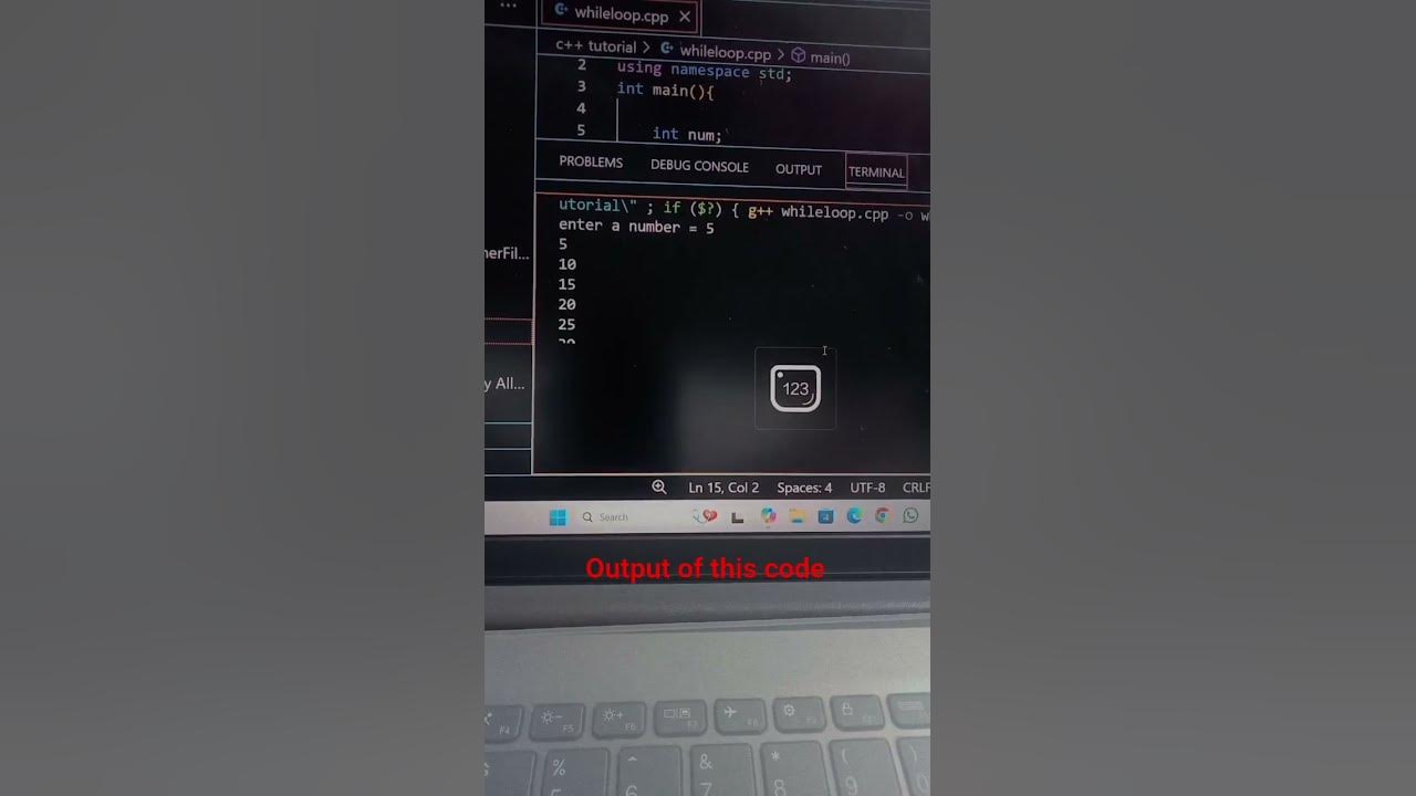 table using c++ while loop #coding #programming #code - YouTube