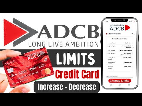 How to Update ADCB Credit Card Limits - YouTube