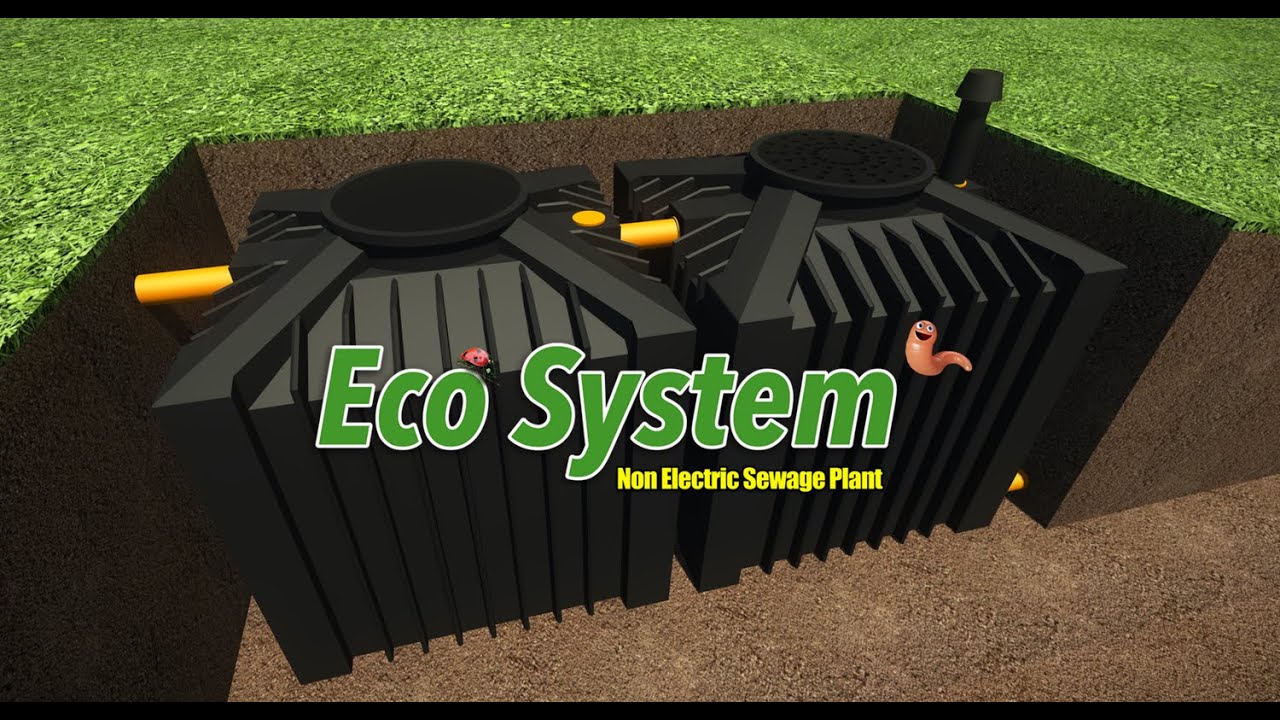 non electric sewage treatment plant - YouTube
