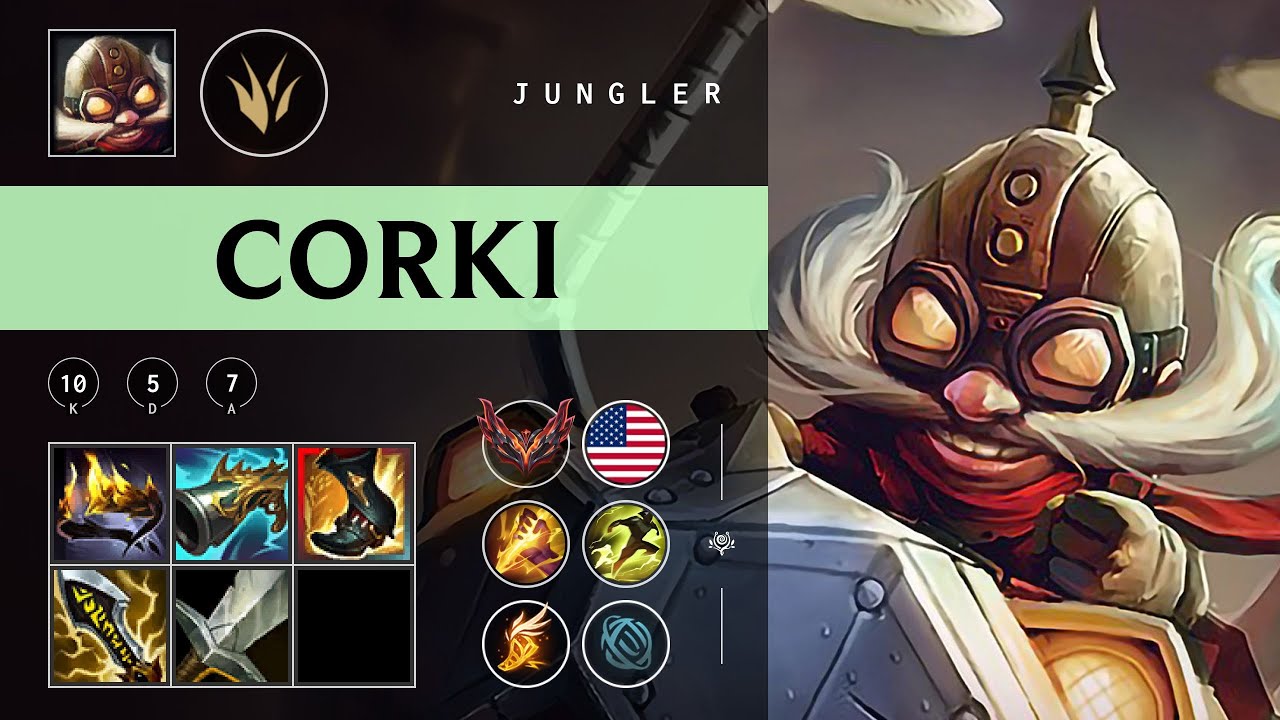 Corki Jungle vs Zaahen - NA Grandmaster Patch 25.23 - YouTube