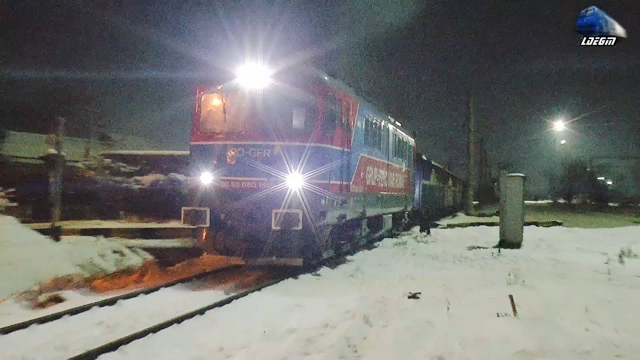 ND2 60-1515-5 & Marfar GFR Freight Train in Noapte/Night in Gara ...