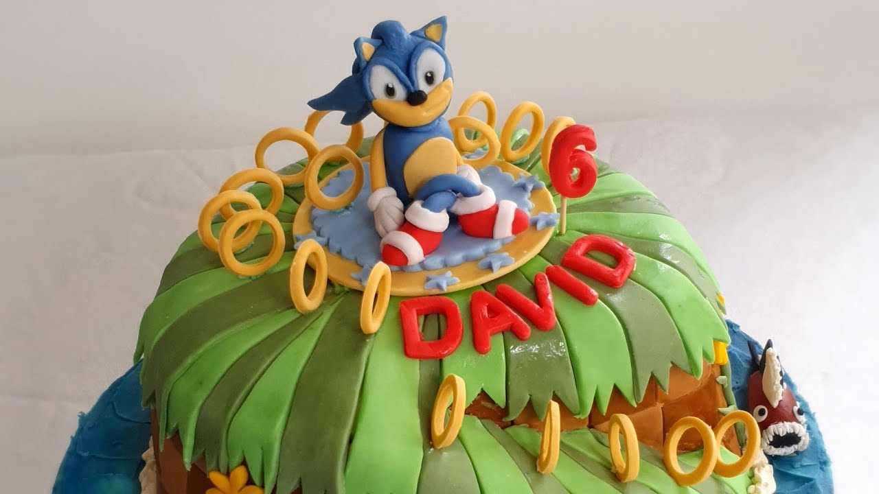 SONIC THE HEDGEHOG Cake Topper ( how to make edible sonic character ...