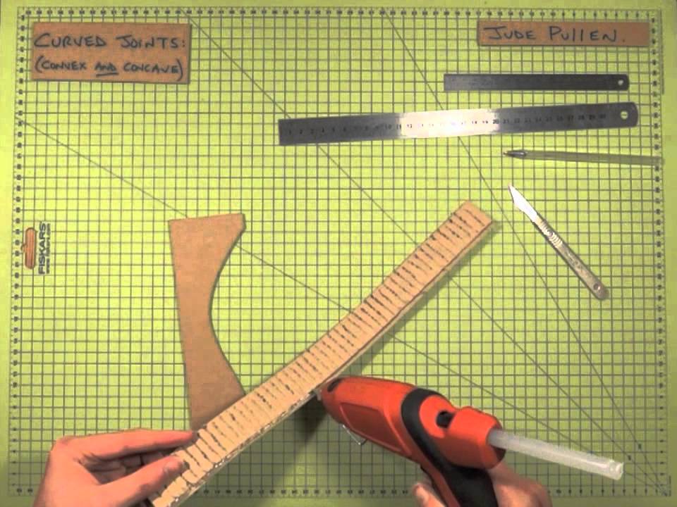 CONCAVE / CONVEX JOINTS in Cardboard [Tips] [Design Modelling] - YouTube