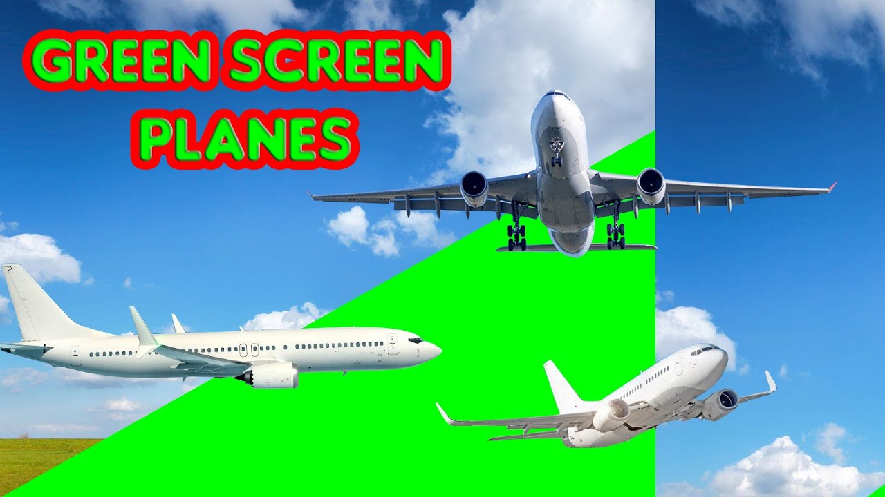 Green screen Planes | green screen plane flying | chroma key | green ...