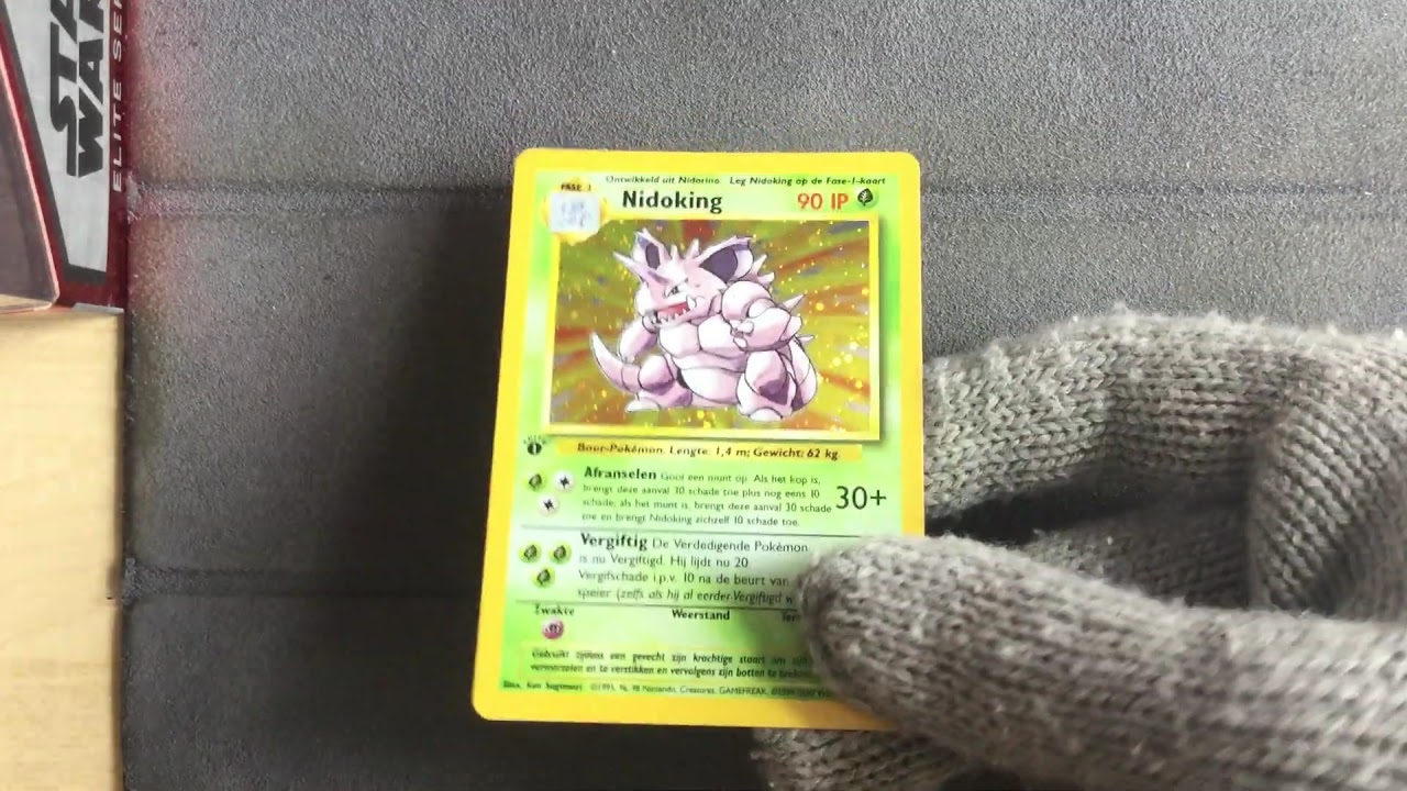 Dutch 1st edition Nidoking 11/102 Holo - Pokemon Base Set - YouTube
