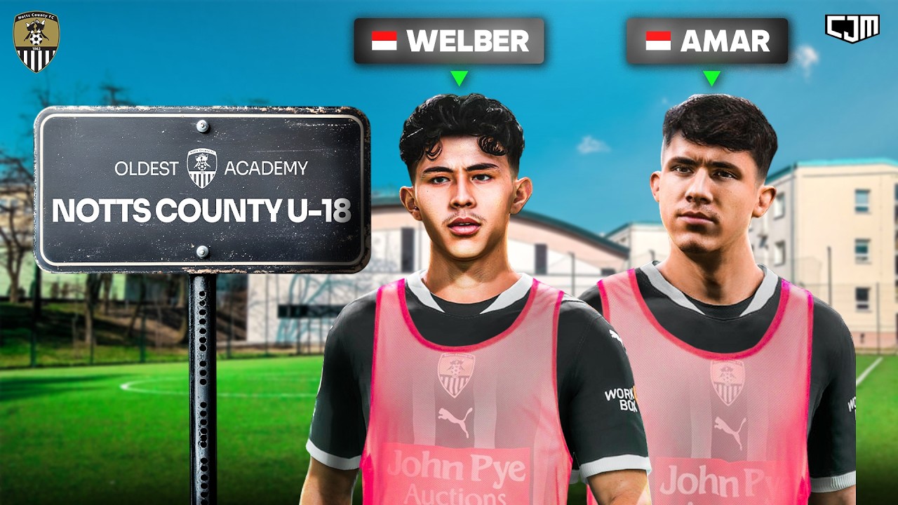 Debut Welber Jardim & Amar Brkić Bersama Notts County U-18 - YouTube