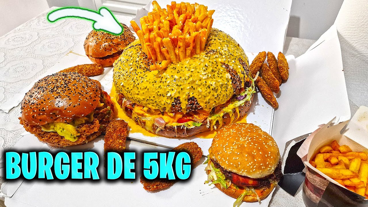 Am mancat un BURGER de 5KG! - YouTube