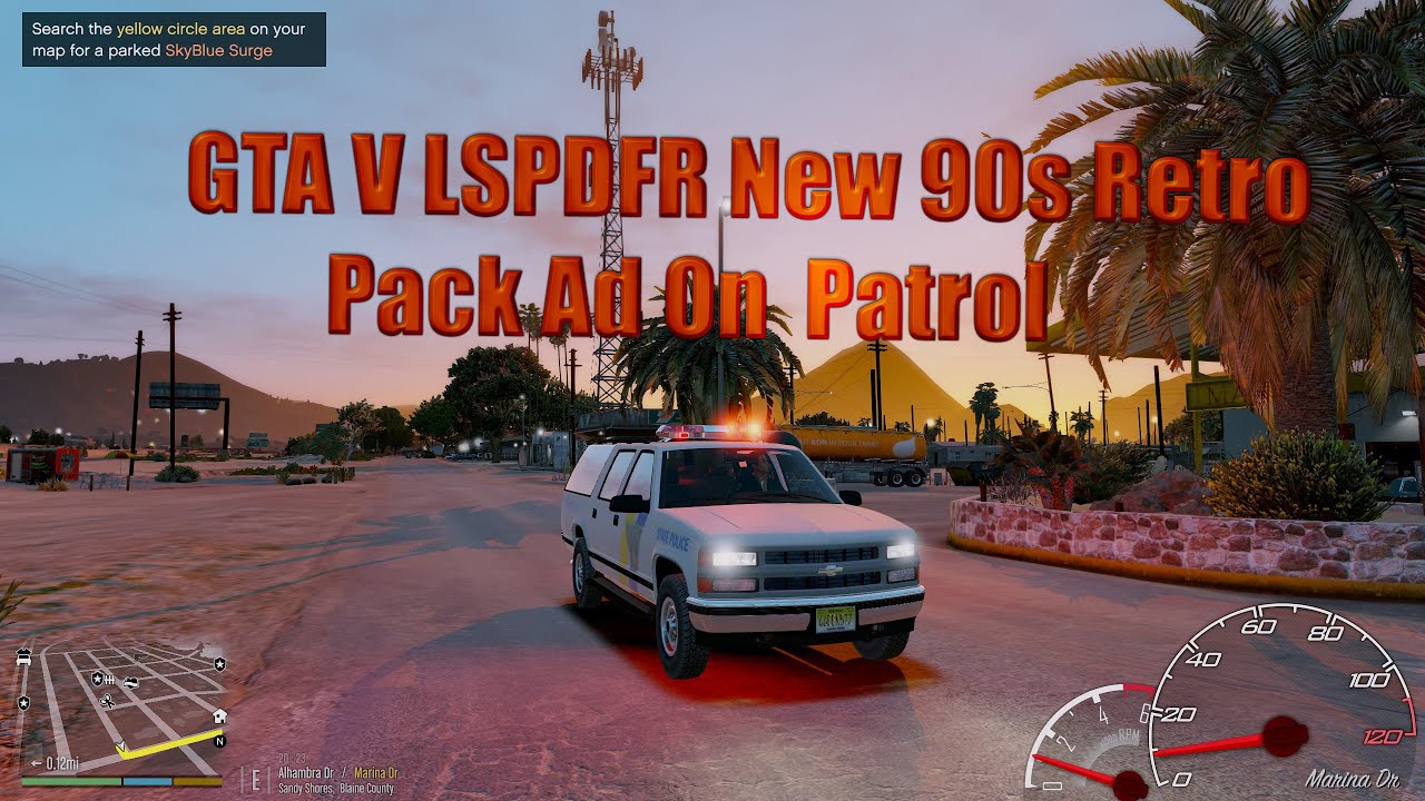 GTA V LSPDFR New 90s Retro Pack Ad On Patrol - YouTube