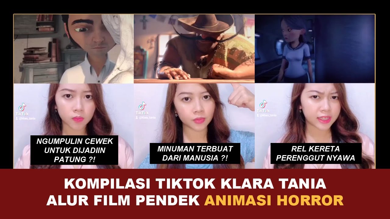 KOMPILASI TIKTOK ALUR FILM PENDEK HORROR KLARA TANIA | Kumpulan Animasi ...