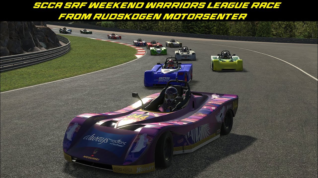 SCCA SRF Weekend Warriors League Race From Rudskogen Motorsenter - YouTube
