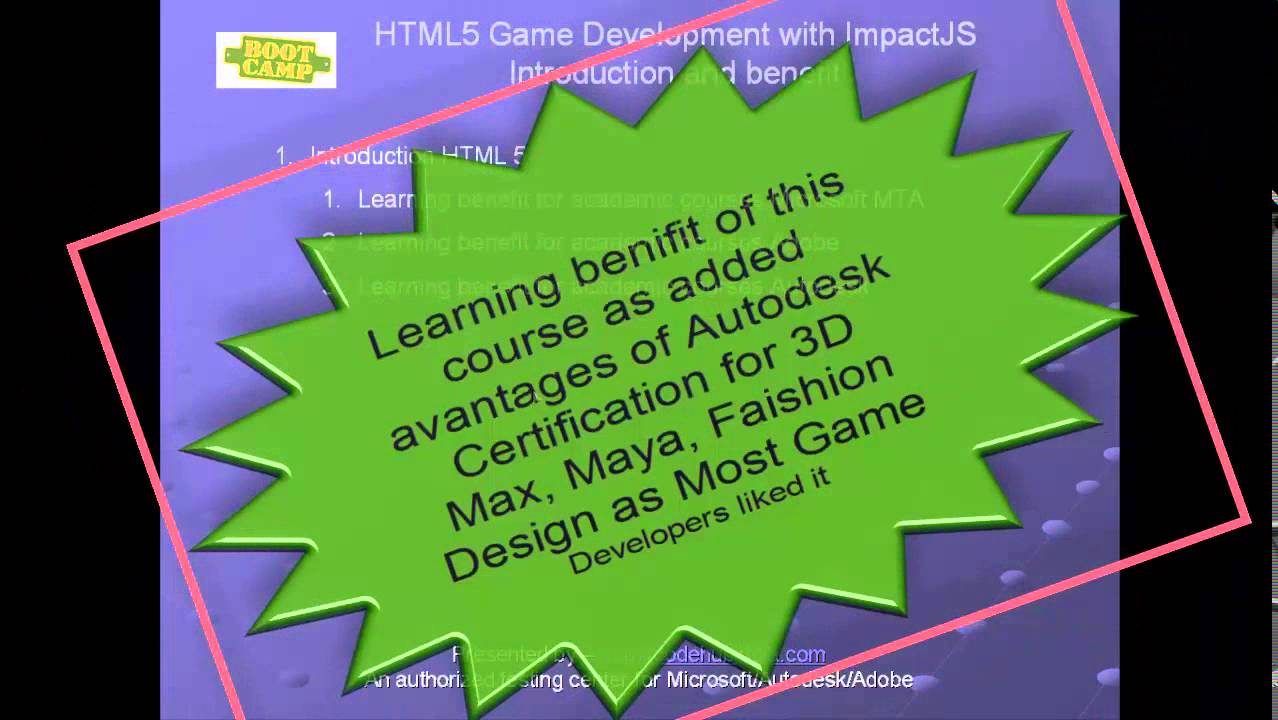Boot Camp HTML5 Game Development with ImpactJS - YouTube
