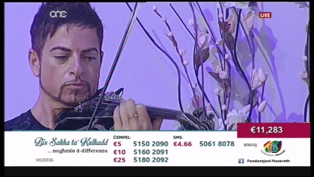 Mario Ciantar on Violin - Carnival De Paris on Maratona Fondazzjoni ...