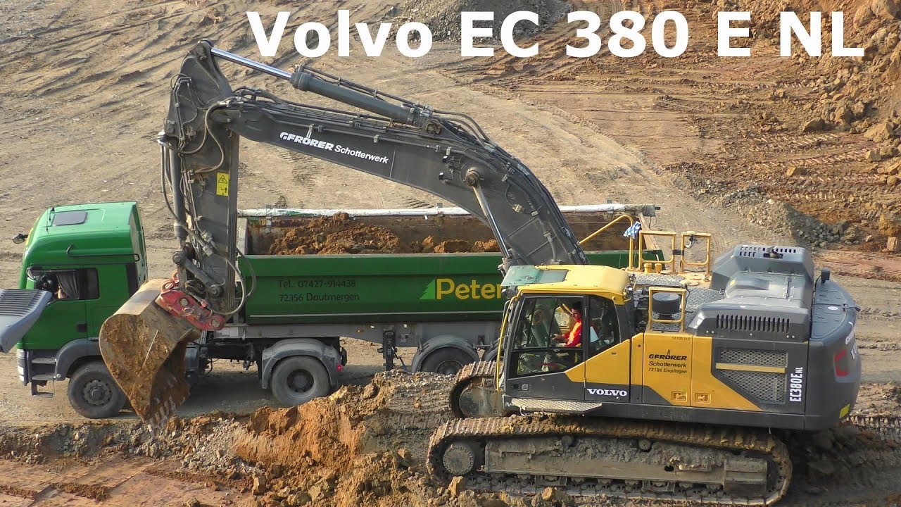 ERDARBEITEN Volvo Bagger EC 380 E NL - excavator earthwork ...
