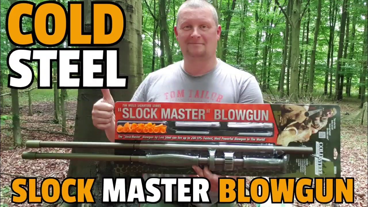 COLD STEEL "Slock Master" BLOWGUN .625 Magnum REVIEW ...
