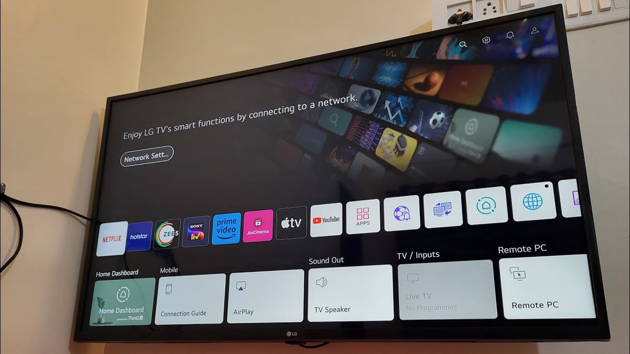 LG 43UQ7550 TV wall mount free installation Do it Yourself - YouTube