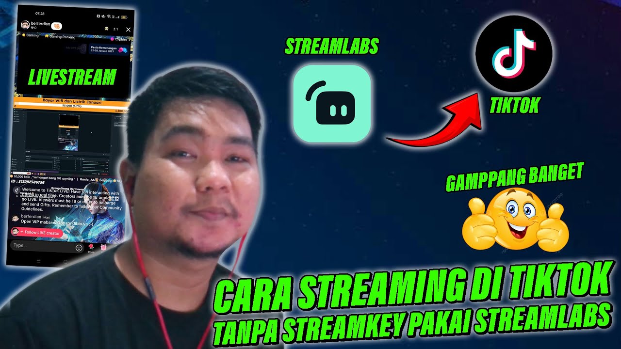 CARA STREAMING DI TIKTOK TANPA STREAMKEY MENGGUNAKAN APLIKASI STREAMLABS !! #tutorial - YouTube