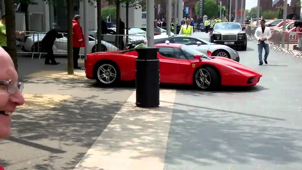 Ferrari enzo+Bugatti Veyron+Rolls Royce Phantom all in 1 place!!! - YouTube