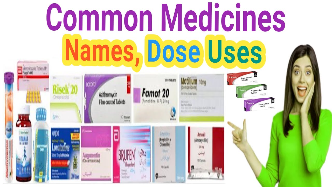 Common Medicines For General Medical Practice | Medicine: Names, Dose ...