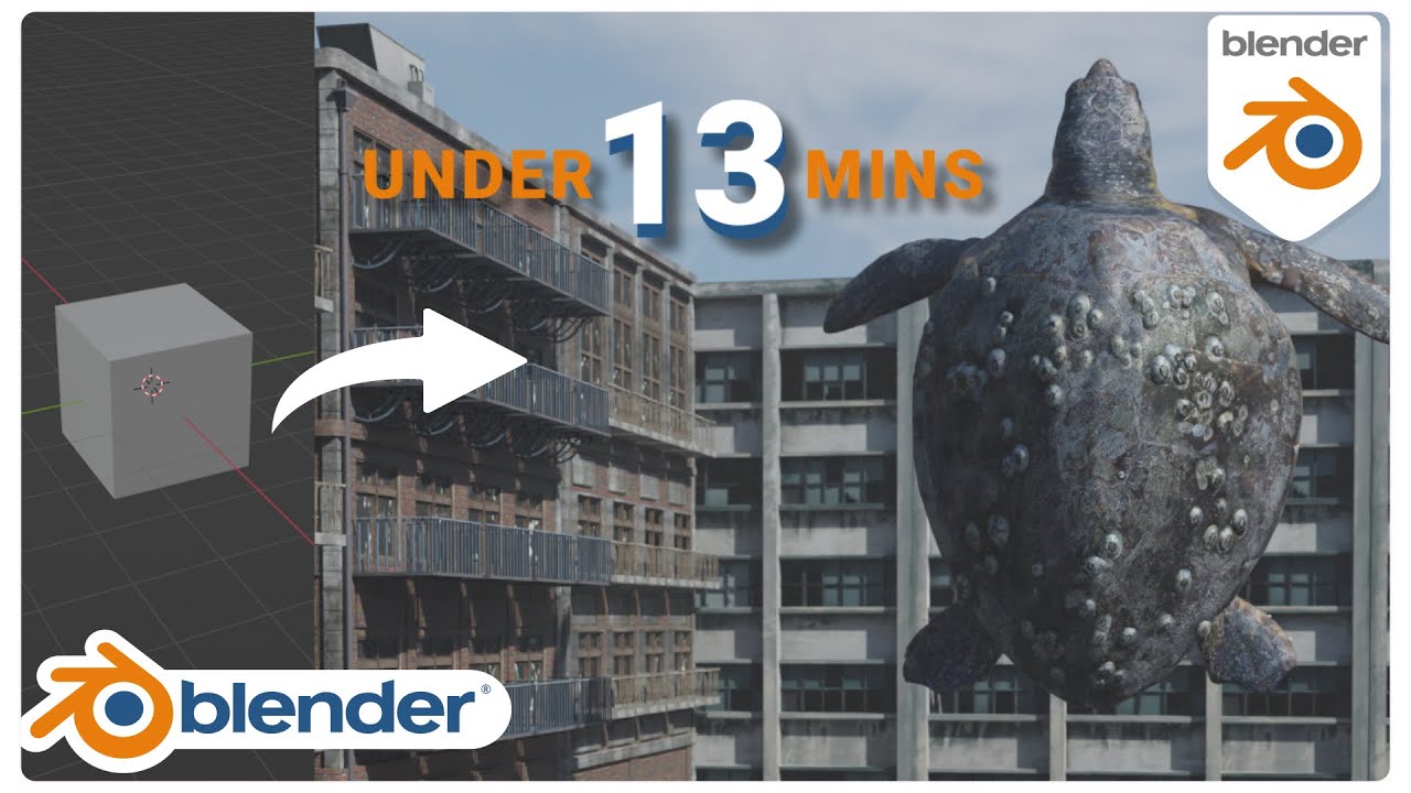 Giant Turtle ANIMATION in BLENDER | Blender Tutorial - YouTube