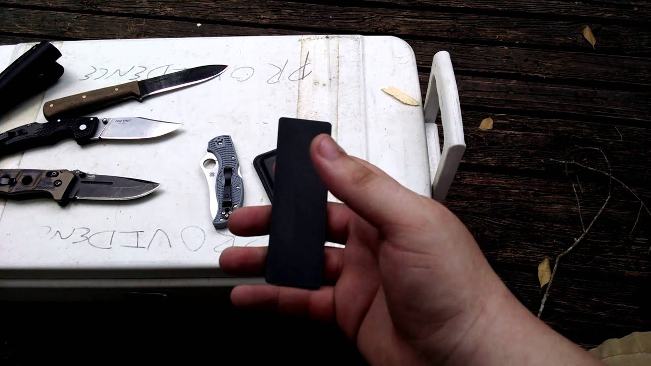 Fallkniven DC4 pocket sharpening stone - YouTube