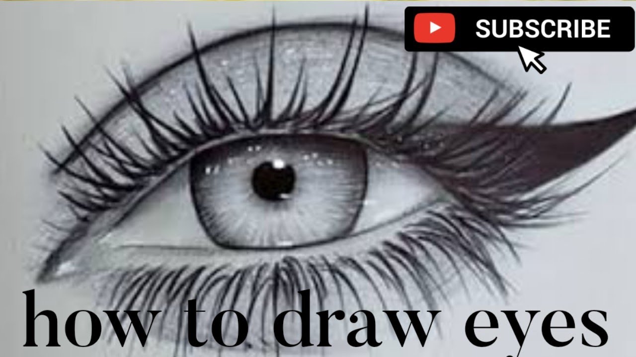 eye drawing tutorial for beginner's आंख बनाने की शुरुआत कैसे करें - YouTube