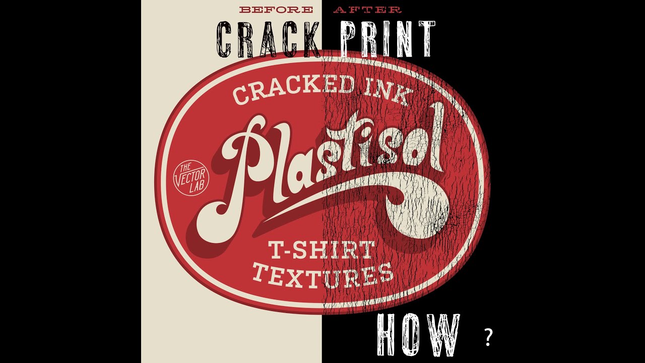 Screen Print | T-shirt Design Crack Effects | Video Tutorial | T-shirt ...