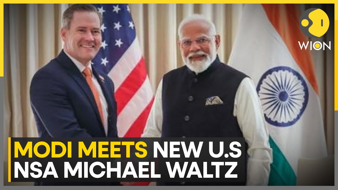 PM Modi's US Visit: Indian PM Modi meets US NSA Michael Waltz in ...