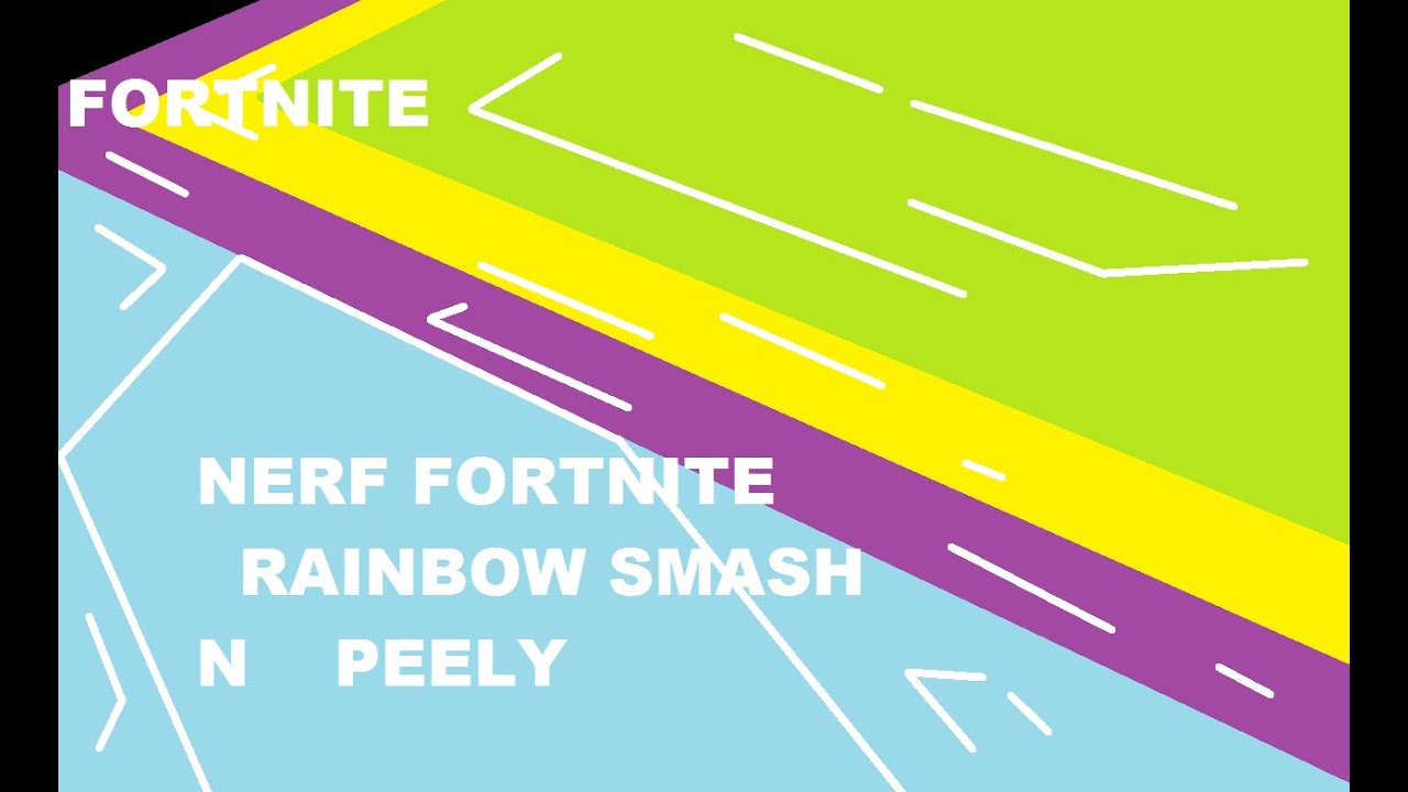 NERF FORTNITE RAINBOW SMASH AND PEELY DRAWING!! - YouTube