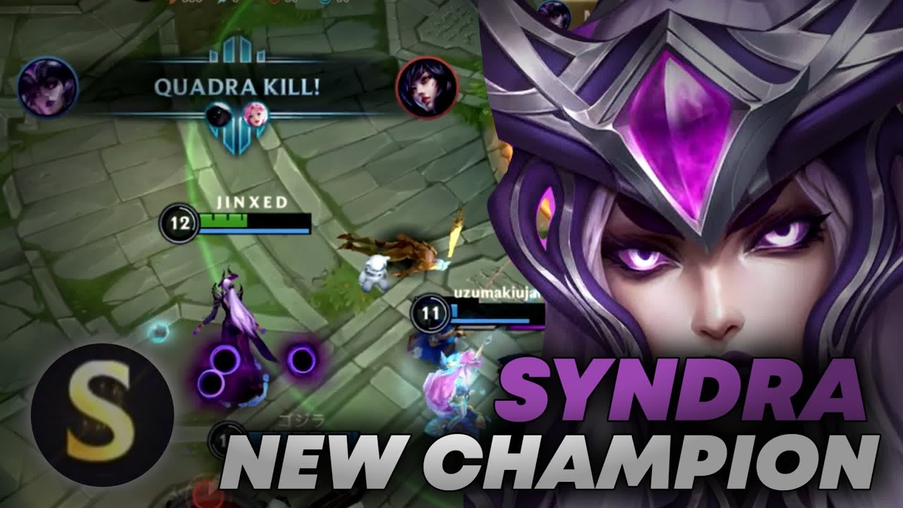 WILD RIFT | SYNDRA NEW CHAMPION OP NEW SEASON 12 ?! 2x QUADRAKILL IN ...