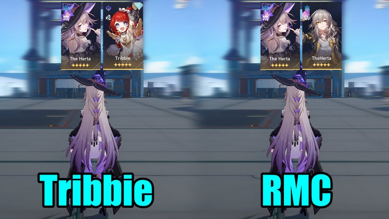 How Much Does Tribbie Vs RMC Buff The Herta ? || HSR (Multiple Targets ...