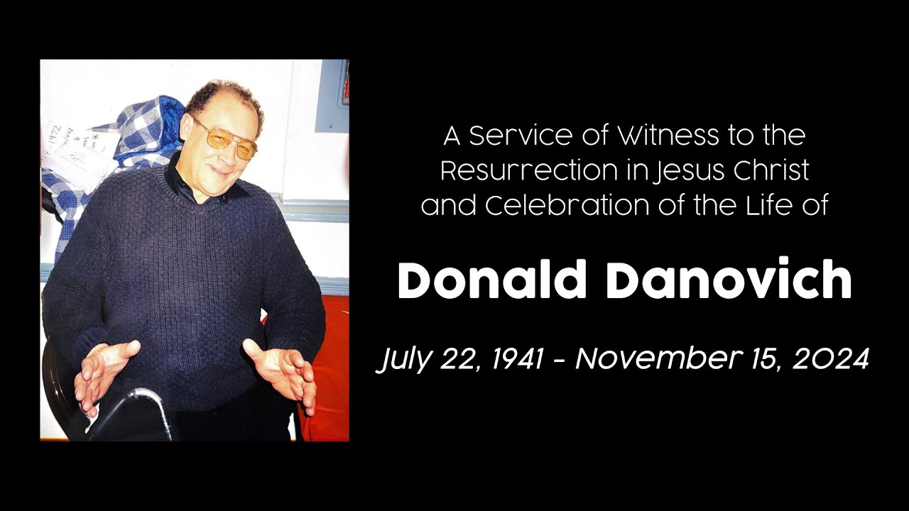 Memorial Service for Donald Danovich - YouTube