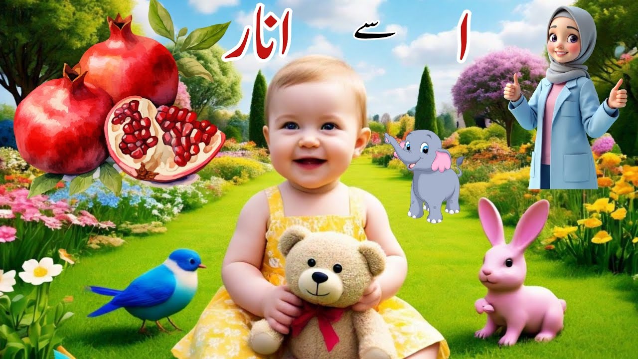 Urdu Alphabets and words اردو حروف اور الفاظ اردو حروف تہجی Urdu Rhymes ...