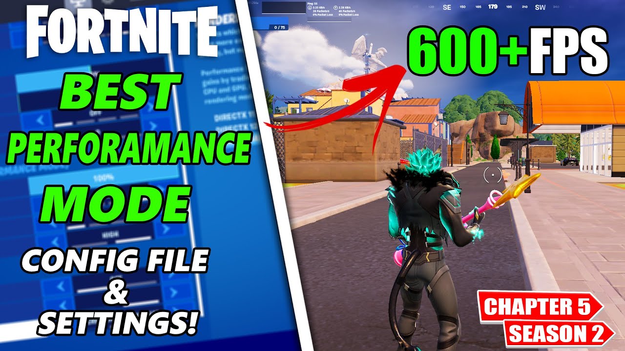 Best Fortnite Chapter 5 Season 2 Performance Mode Settings! (UPDATED ...