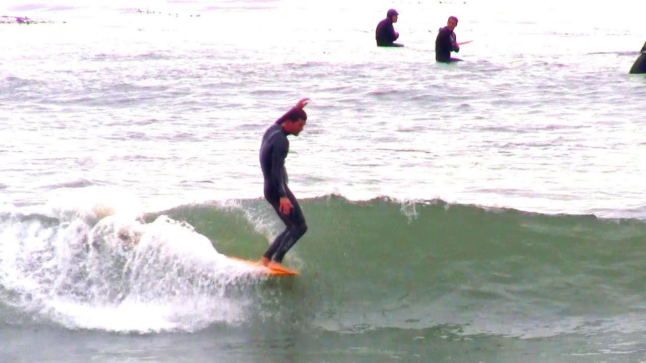 Surfing Santa Cruz -- Pleasure Point Seawall 2 - YouTube