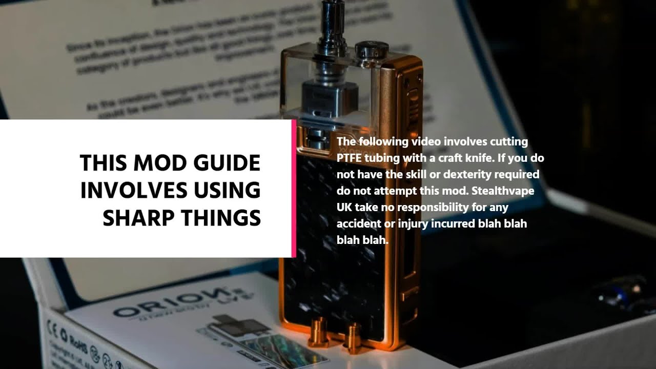 Orion II RBA Airflow Pin Mod - YouTube