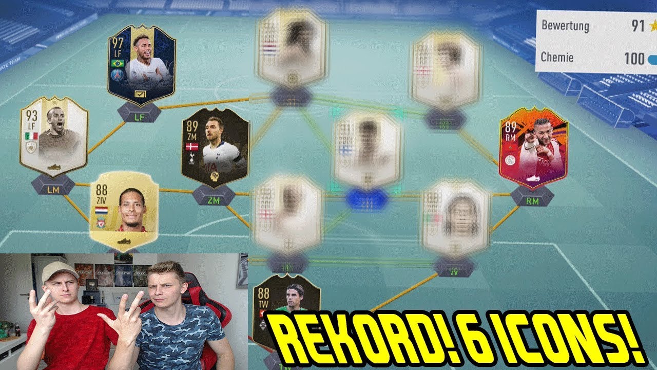 6 ICONS in 1 Fut Draft! Kleiner Bruder stellt neuen REKORD auf im ...