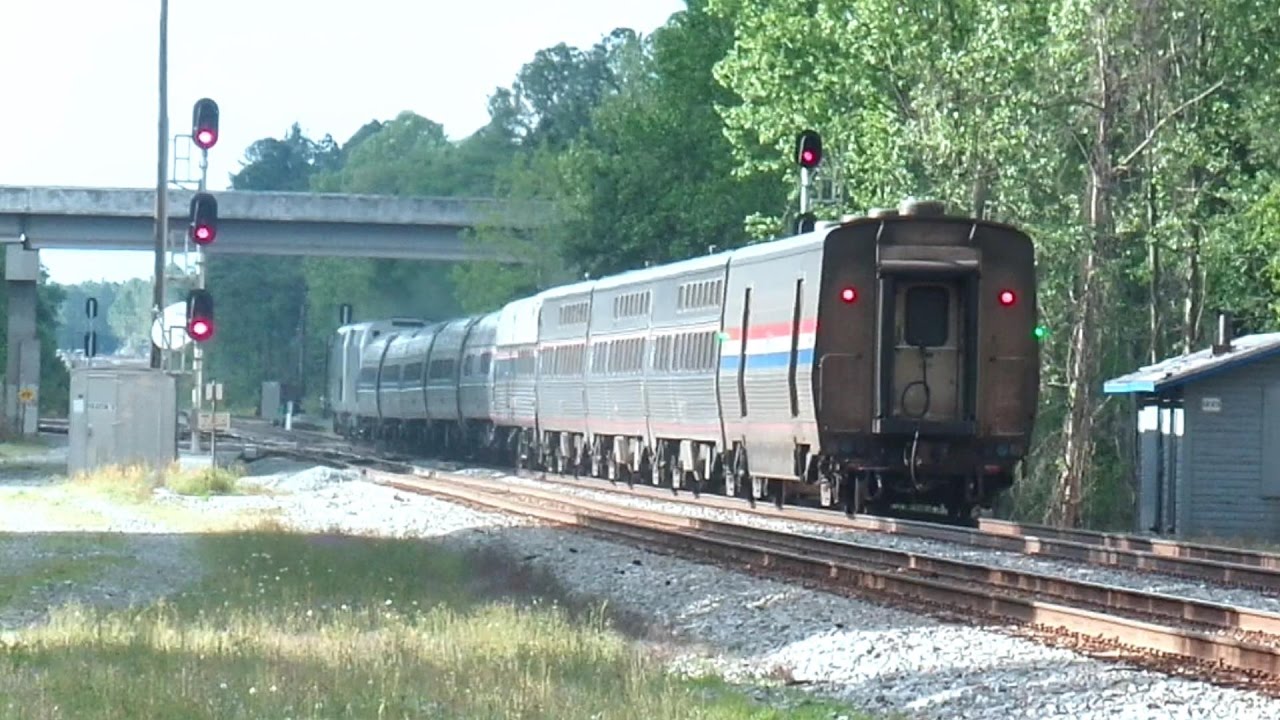 Amtrak Silver Meteor Train Out Of Here - YouTube