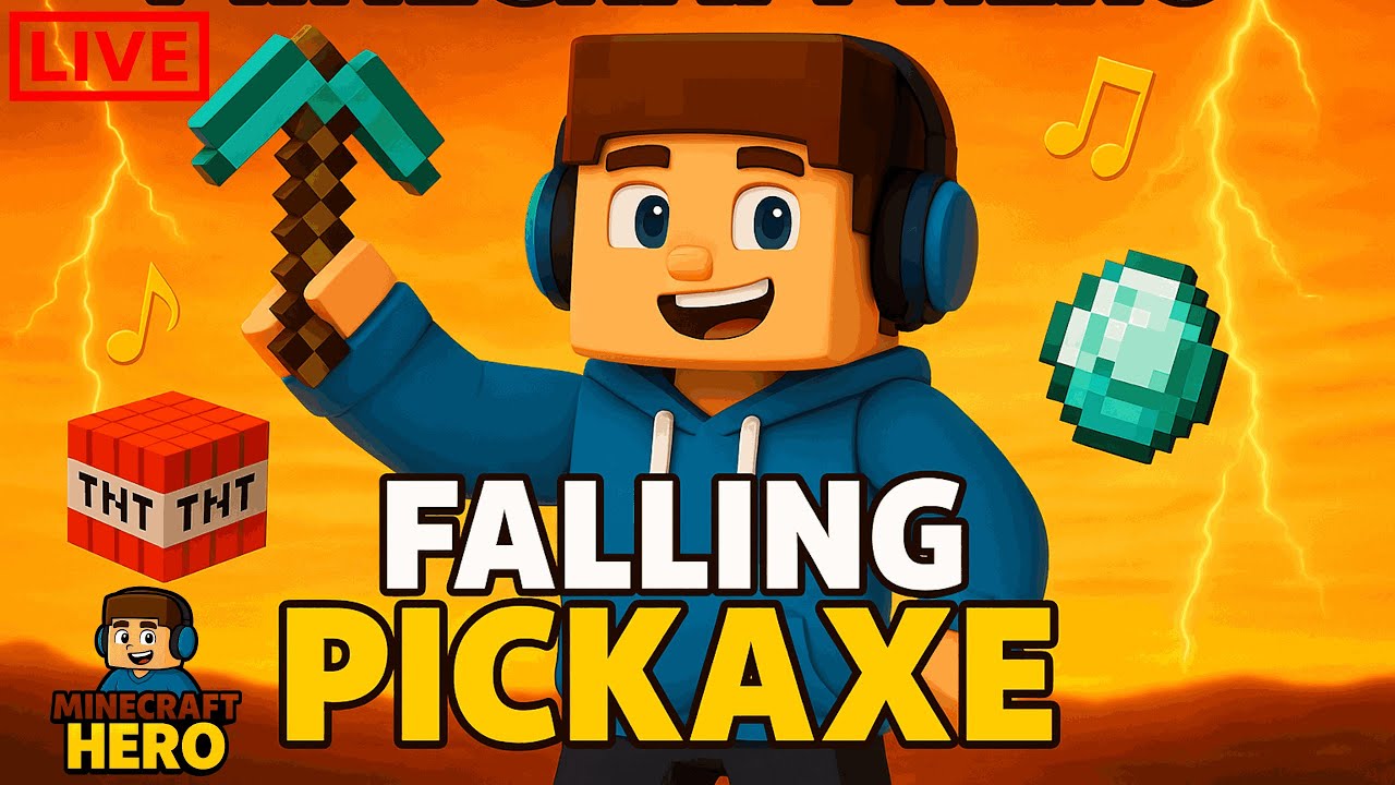 🔴 Minecraft Falling Pickaxe #shorts - YouTube