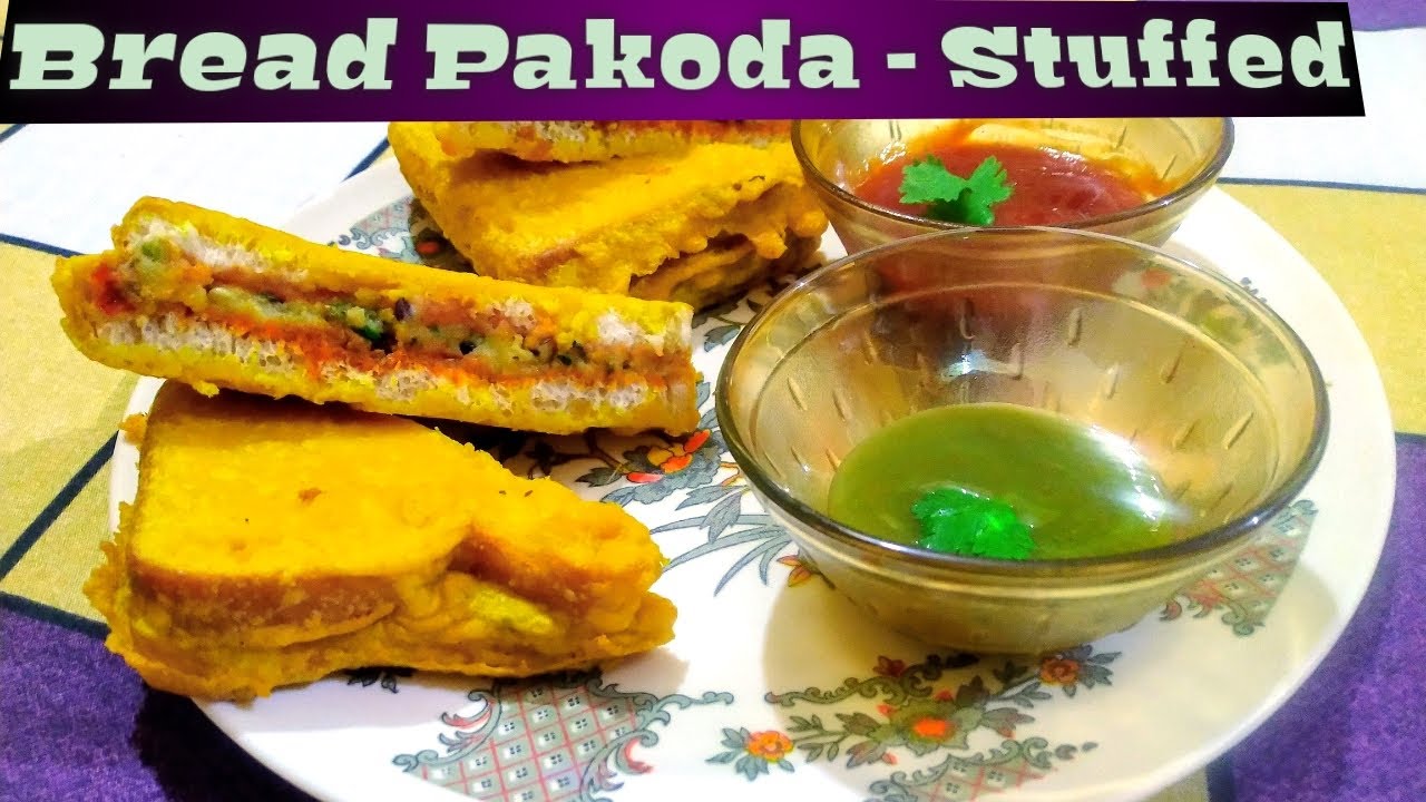 Bread Pakoda Recipe | Aloo Bread Pakoda | Indian Snack Recipe | Yumm ...