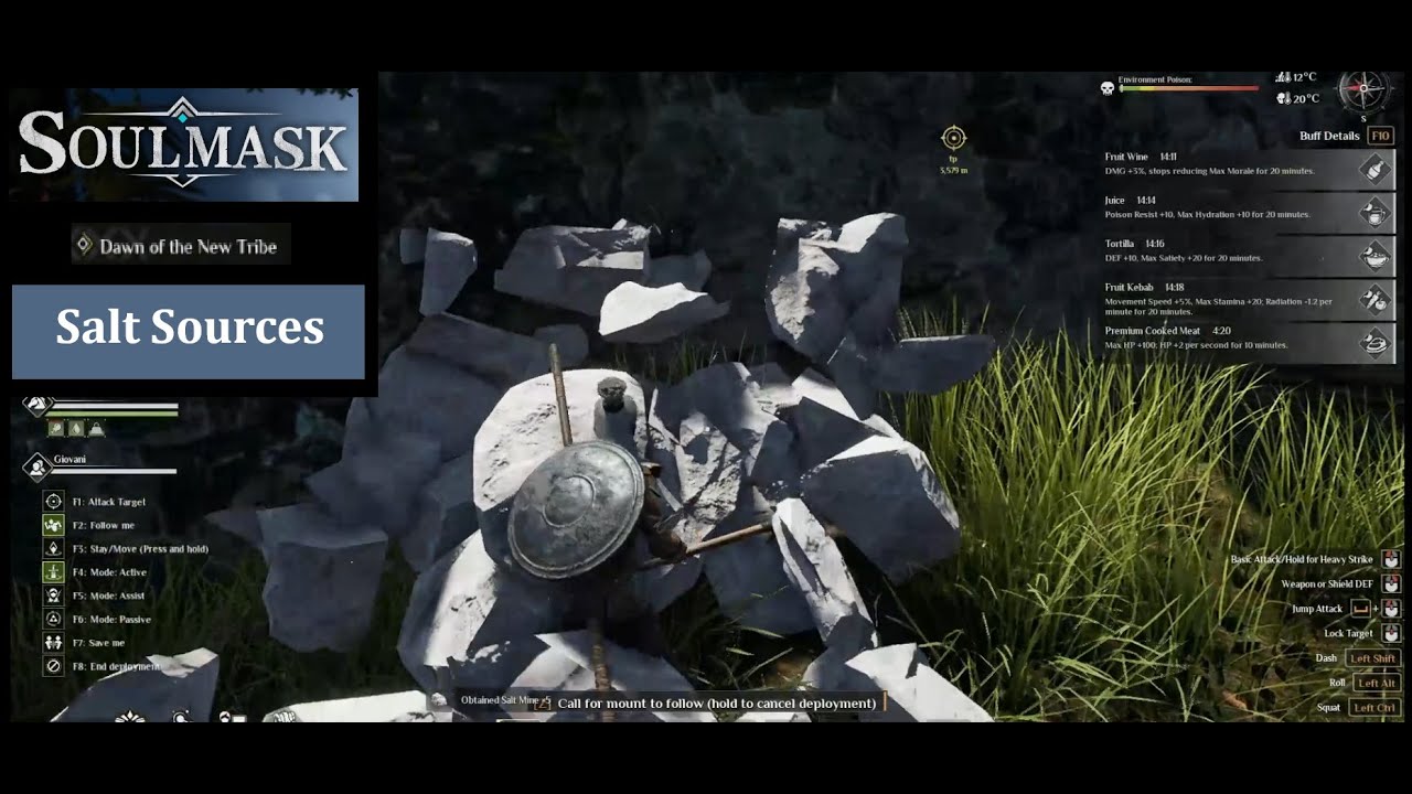 SOULMASK | Salt Sources | Salt Mine | Salt Ore | Salt Pan | Crude Salt ...