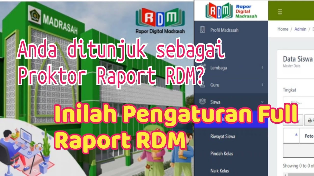Panduan Full Penggunaan Raport RDM Madrasah - YouTube