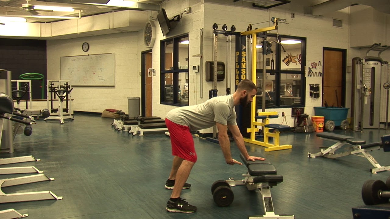 Upper Back DB Row - YouTube