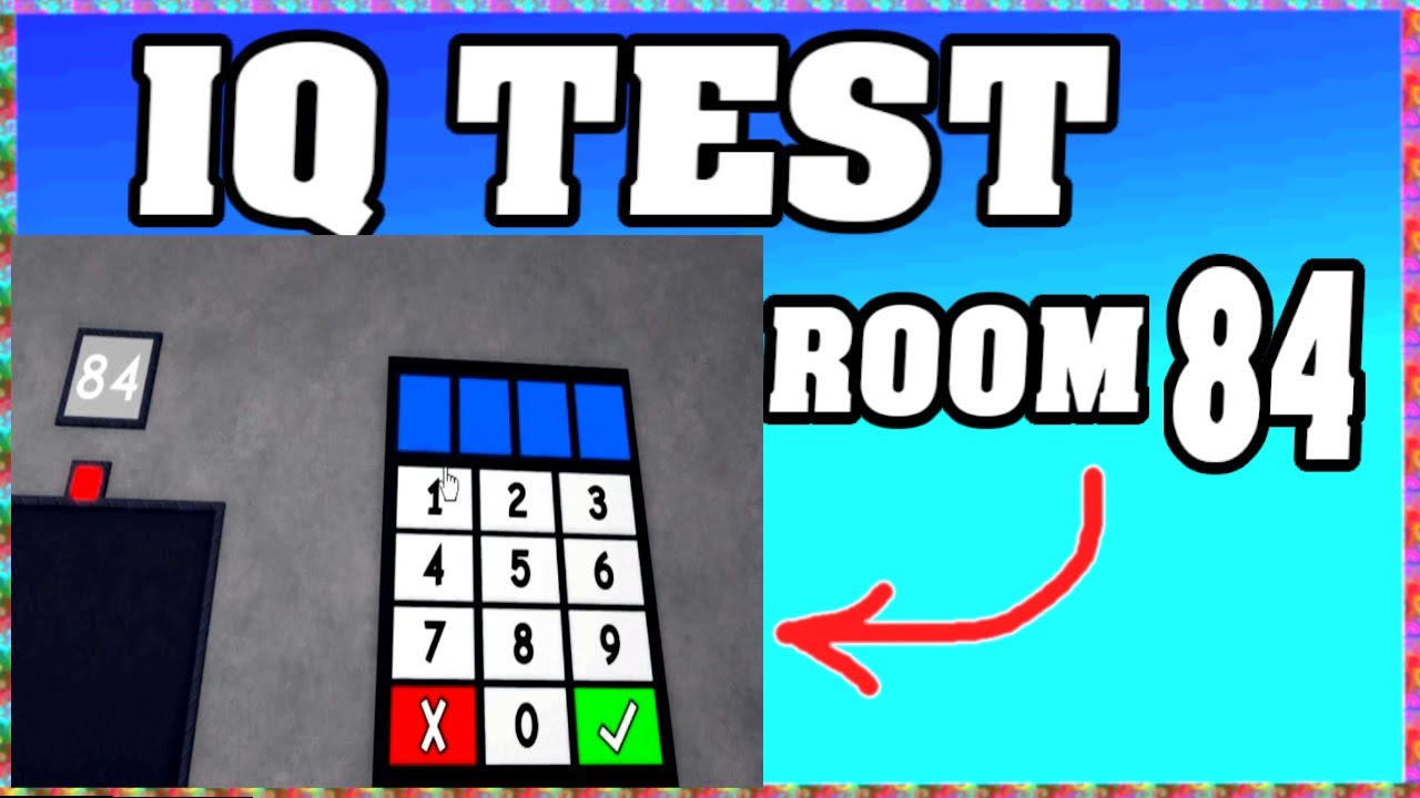 ROOM 84 IQ TEST Roblox Walkthrough 🧠 [Full Guide English] - YouTube