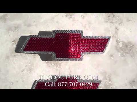 ICY Couture Bling Chevy Emblems bedazzled with Swarovski Crystals ...