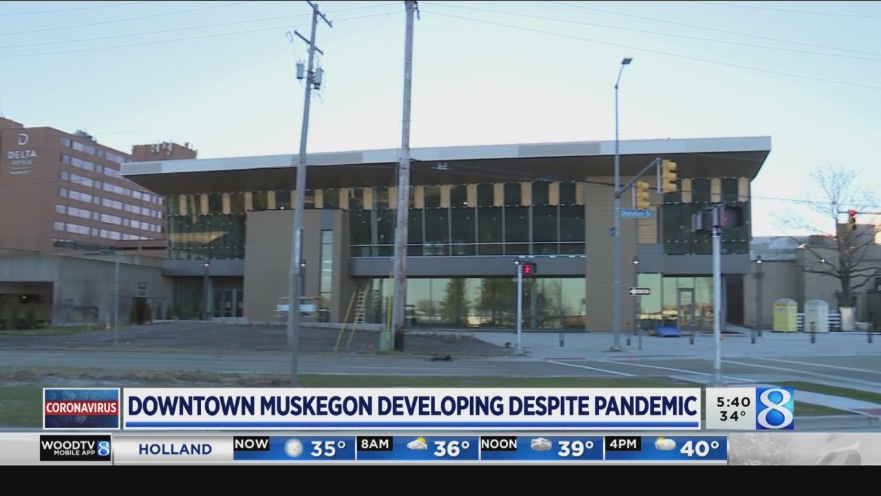 Downtown Muskegon development continues amid pandemic - YouTube