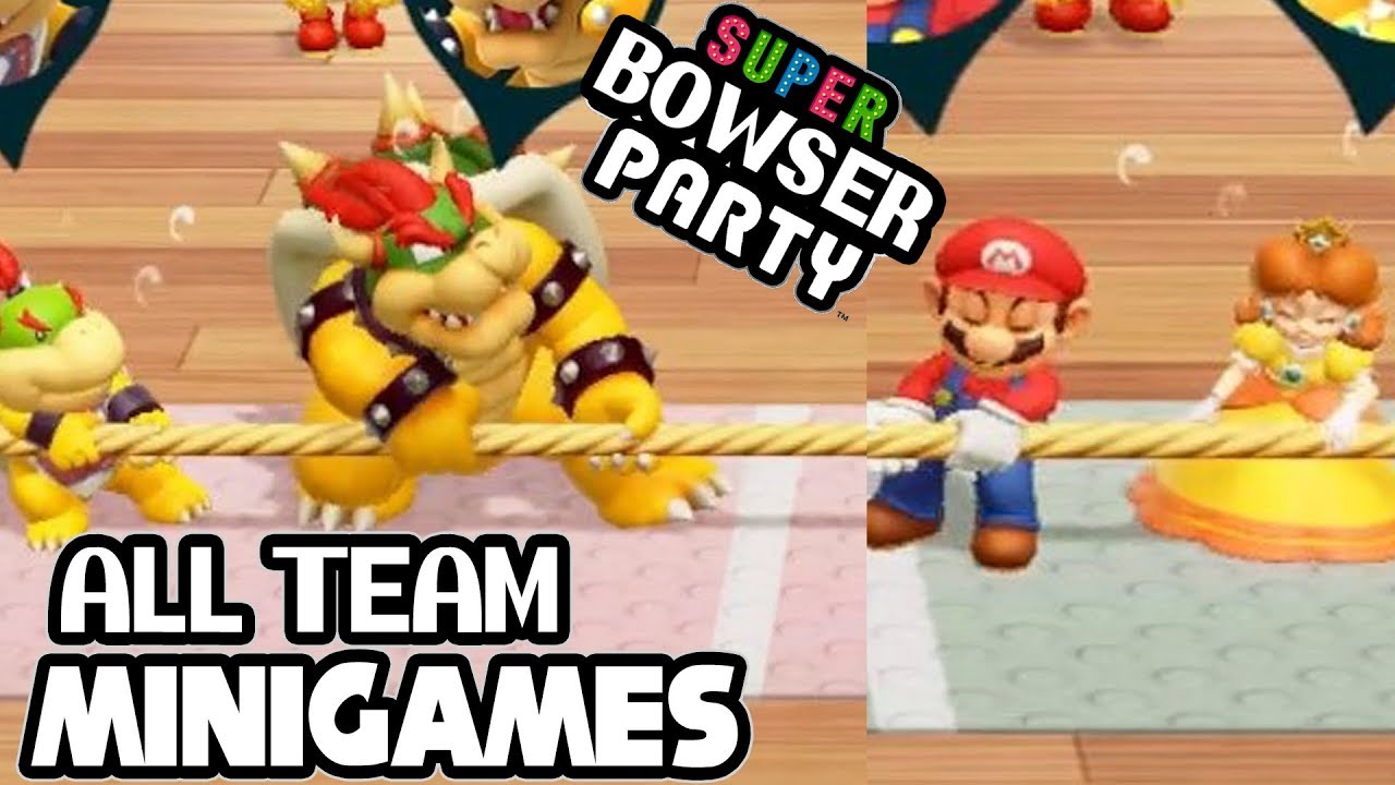 Super Mario Party All Team Minigames [2P] (With Bowser Obviously) - YouTube