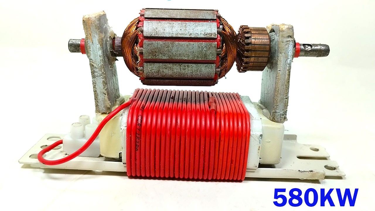 Self Running Free Energy Electricity 580KW 240v Table Fan Motor ...